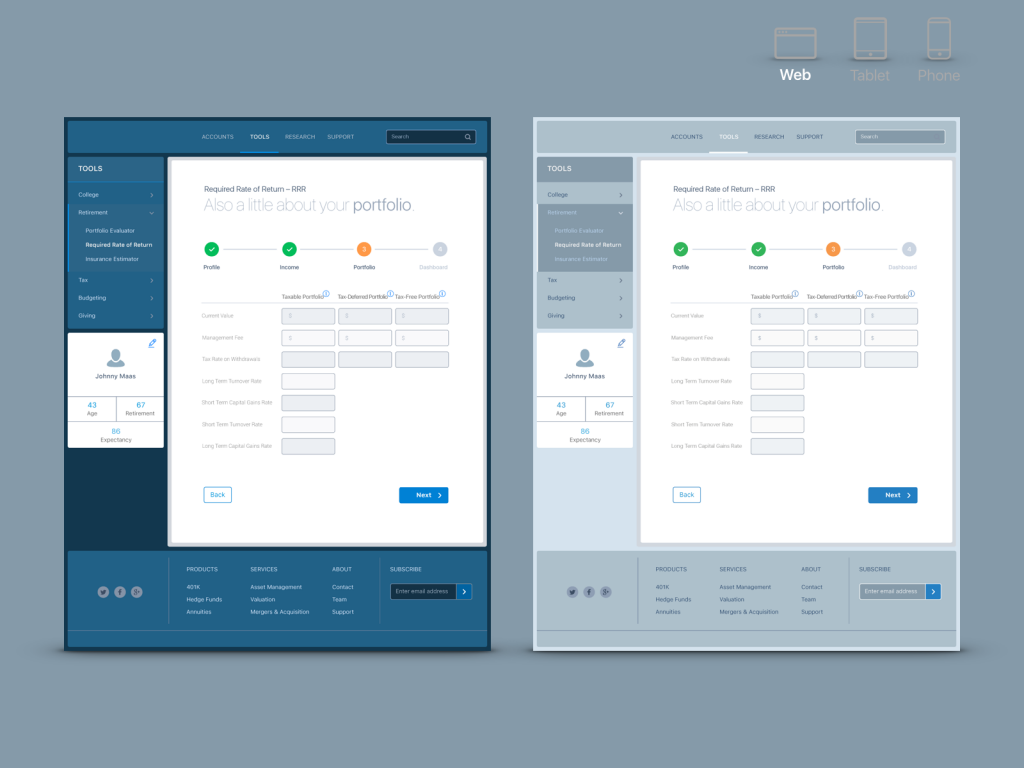 Financial App Prototype Design | Empathico
